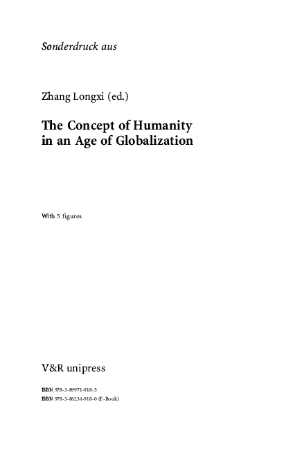 (PDF) Concept of Humanity in An Age of Globalization