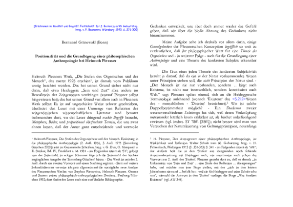 (PDF) Positionalität und die Grundlegung einer philosophischen ...