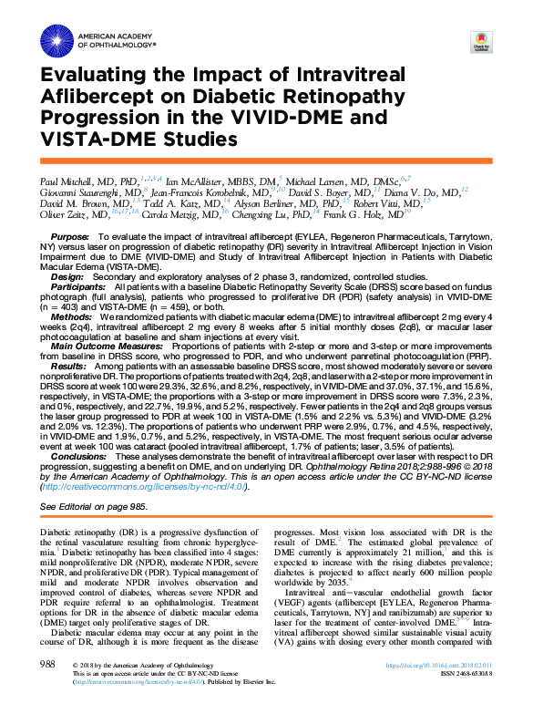 (PDF) Evaluating the Impact of Intravitreal Aflibercept on Diabetic ...