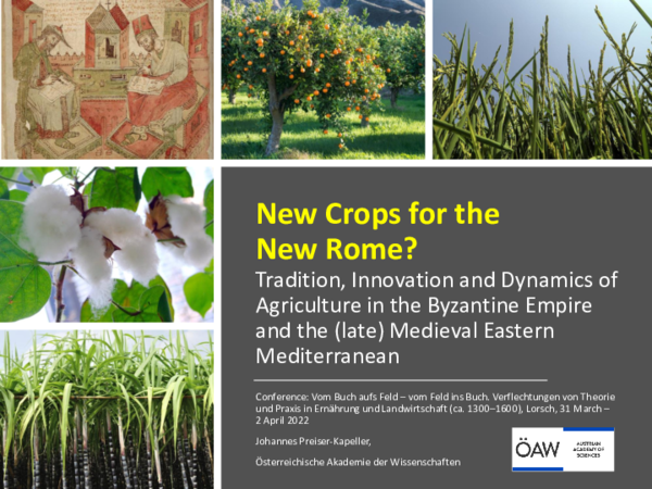 (PDF) New Crops for the New Rome? Tradition, Innovation and Dynamics of ...