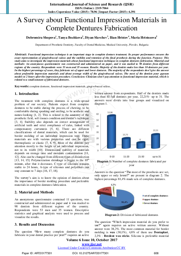 (PDF) A Survey about Functional Impression Materials in Complete ...