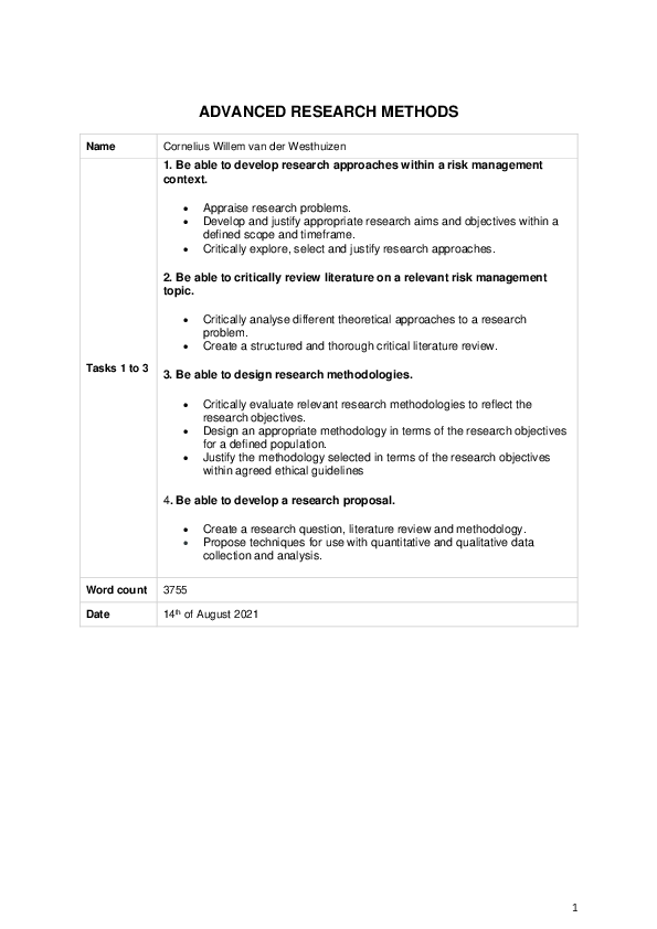 (PDF) Advanced Research Methods