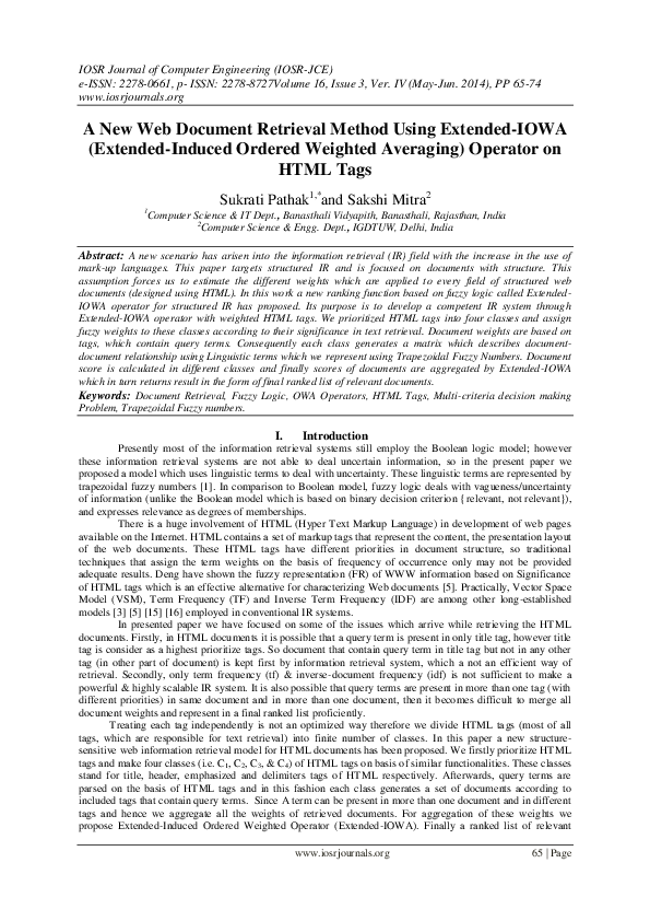 (PDF) A New Web Document Retrieval Method Using Extended-IOWA (Extended ...