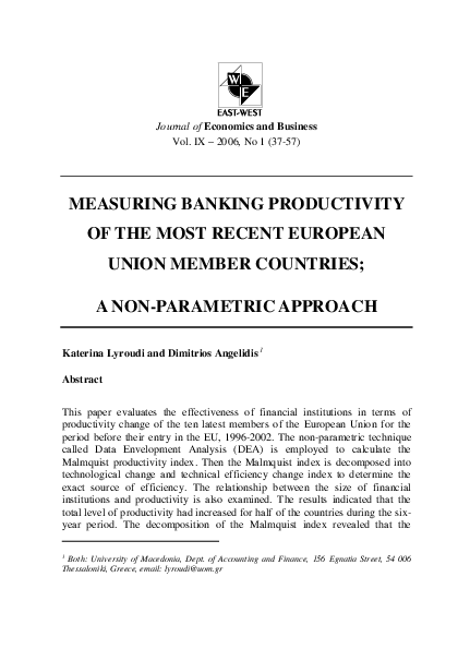 (PDF) A Non-Parametric Approach