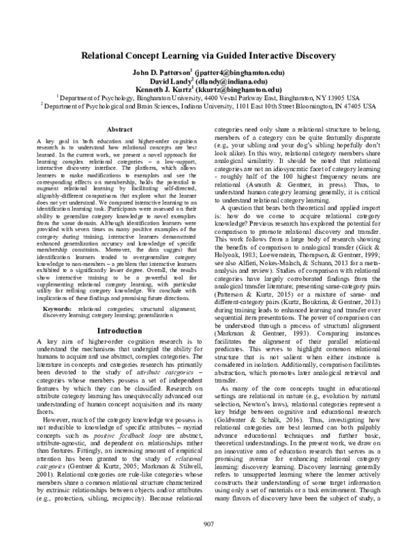 (PDF) Relational Concept Learning via Guided Interactive Discovery