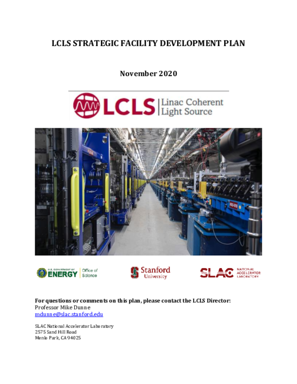 (PDF) LCLS Strategic Facility Development Plan