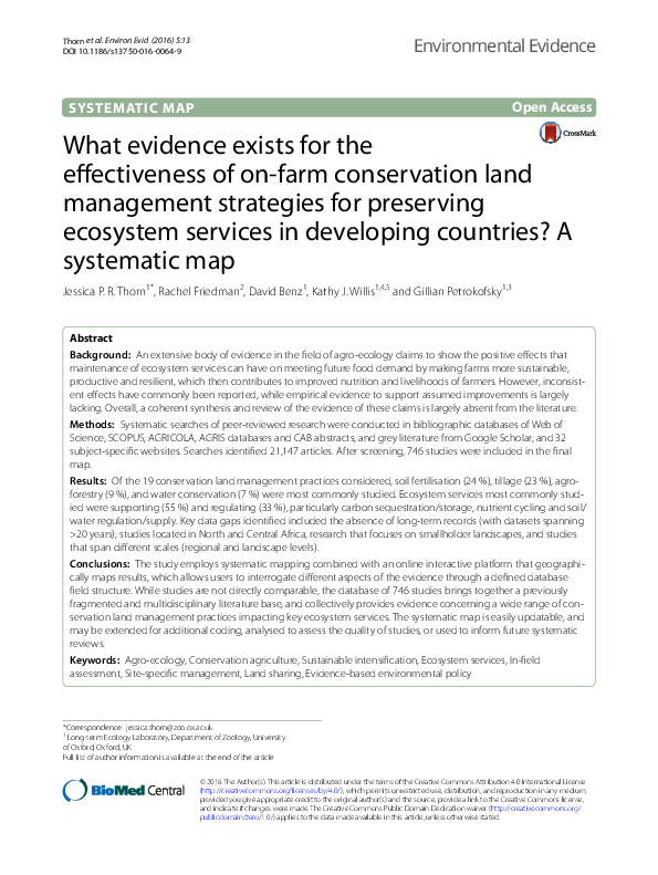 (PDF) What evidence exists for the effectiveness of on-farm ...