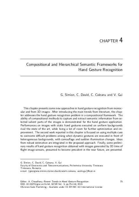 (PDF) Compositional and Hierarchical Semantic Frameworks for Hand ...