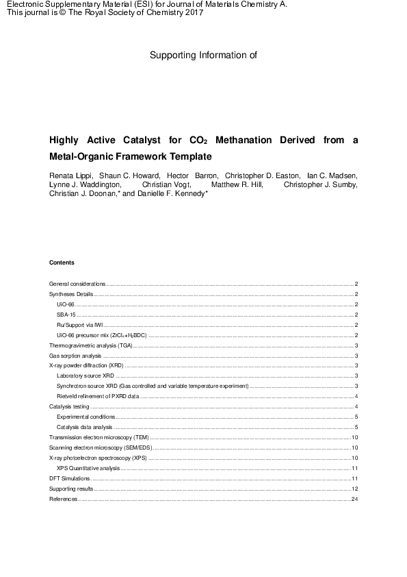 (PDF) Supporting Information of Highly Active Catalyst for CO 2 ...
