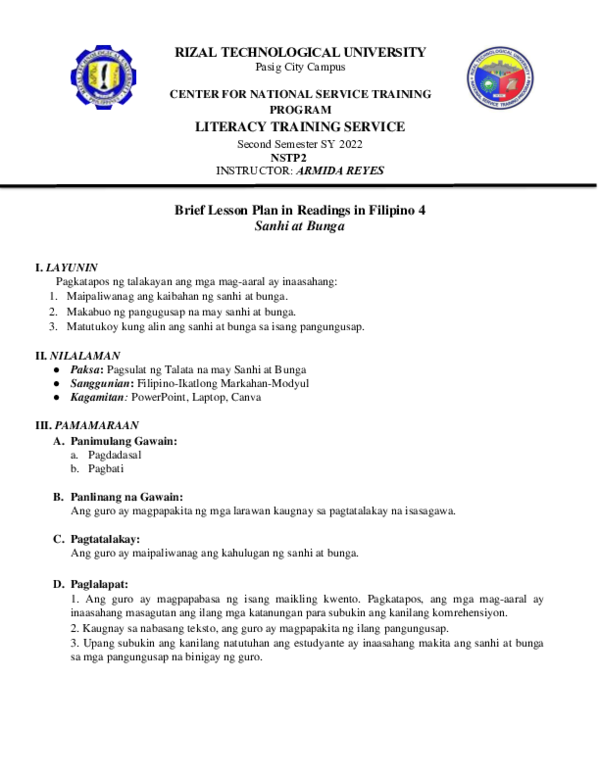 (PDF) RIZAL TECHNOLOGICAL UNIVERSITY