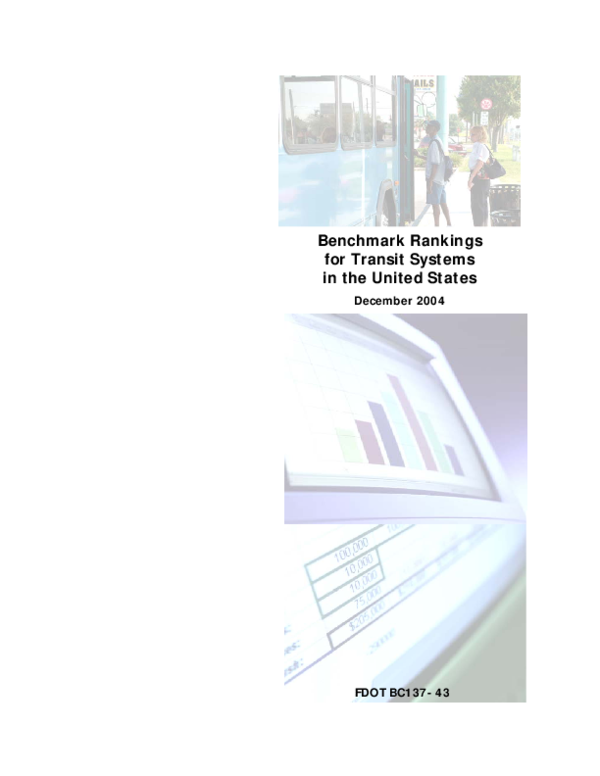 (PDF) Benchmark rankings for transit systems in the United States ...