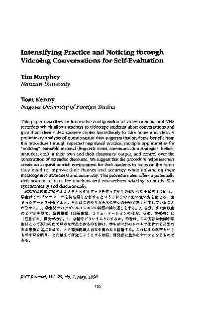 (PDF) Intensifying Practice and Noticing through Videoing Conversations ...