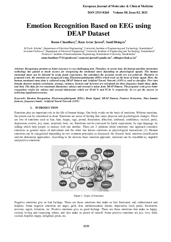 Pdf A Review Of Emotion Recognition Based On Eeg Using Deap Dataset