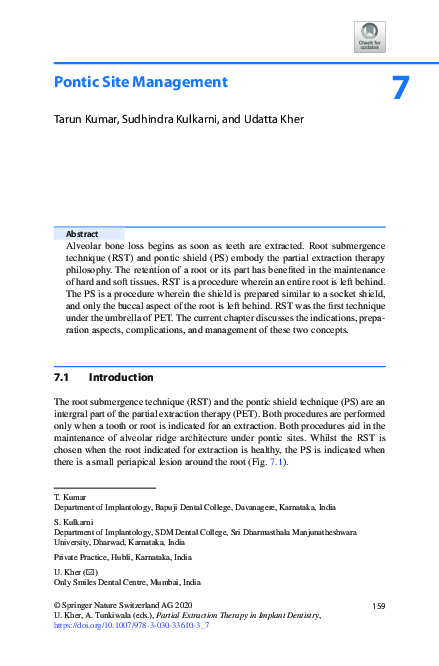 (PDF) Pontic Site Management