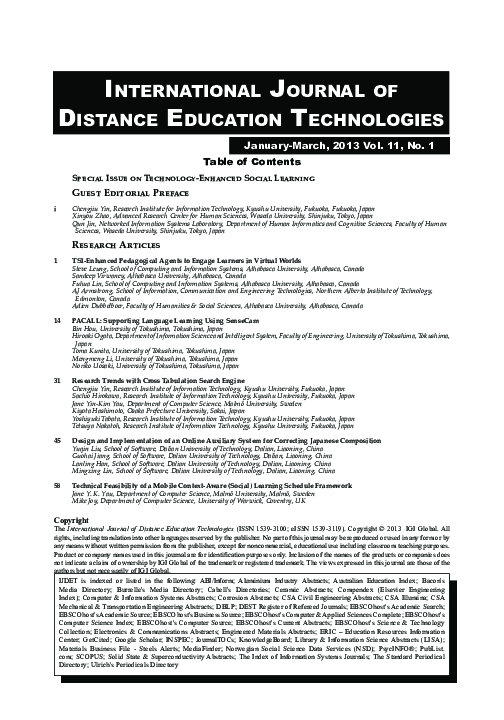 Pdf Technical Feasibility Of A Mobile Context Aware Social Learning