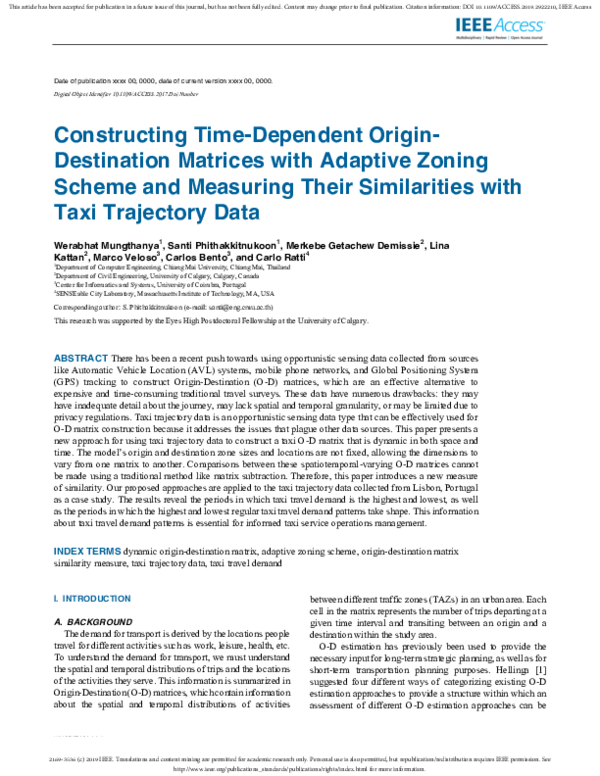 (PDF) Constructing Time-Dependent Origin-Destination Matrices with ...