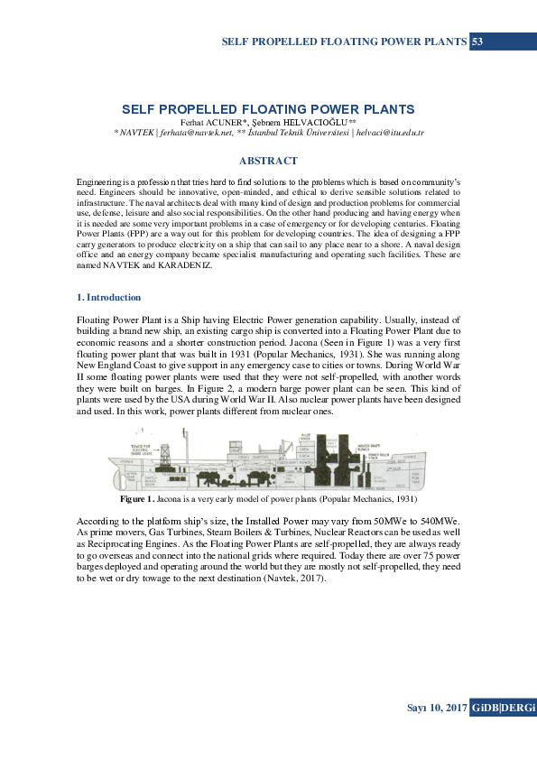 (PDF) Self Propelled Floating Power Plants 53 Self Propelled Floating ...