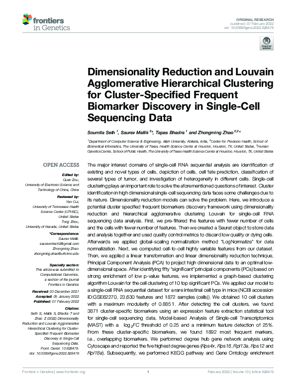(PDF) Dimensionality Reduction and Louvain Agglomerative Hierarchical Clustering for Cluster ...