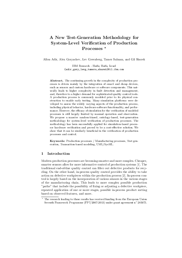 (PDF) A New Test-Generation Methodology for System-Level Verification ...