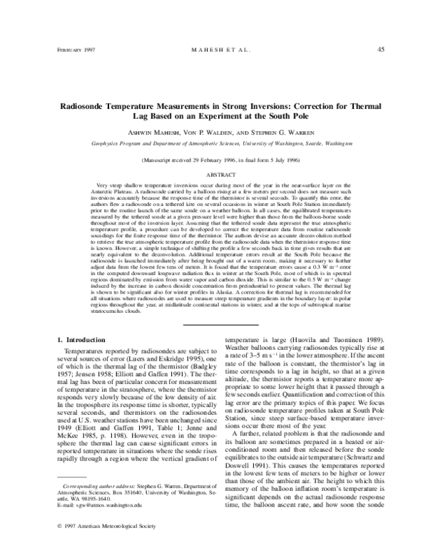 (PDF) Radiosonde Temperature Measurements in Strong Inversions ...