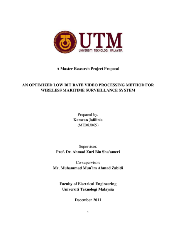 (PDF) UTM Master Project Proposal-Kamran Jalilinia