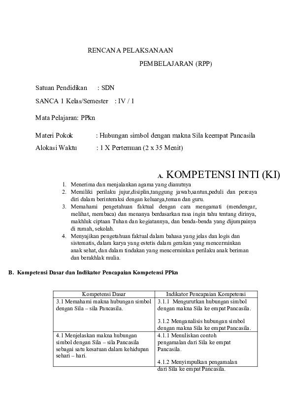 (DOC) Rpp Lengkap Pkn