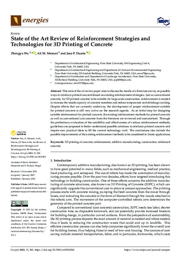 (PDF) State of the Art Review of Reinforcement Strategies and ...