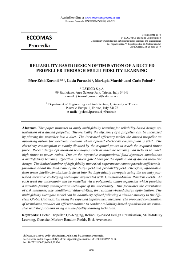 (PDF) Design of ducted propeller nozzles through a RANSE-based optimization approach | Diego ...