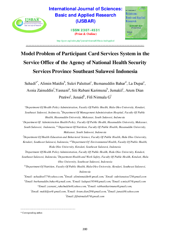 (PDF) International Journal of Sciences: Basic and Applied Research (IJSBAR