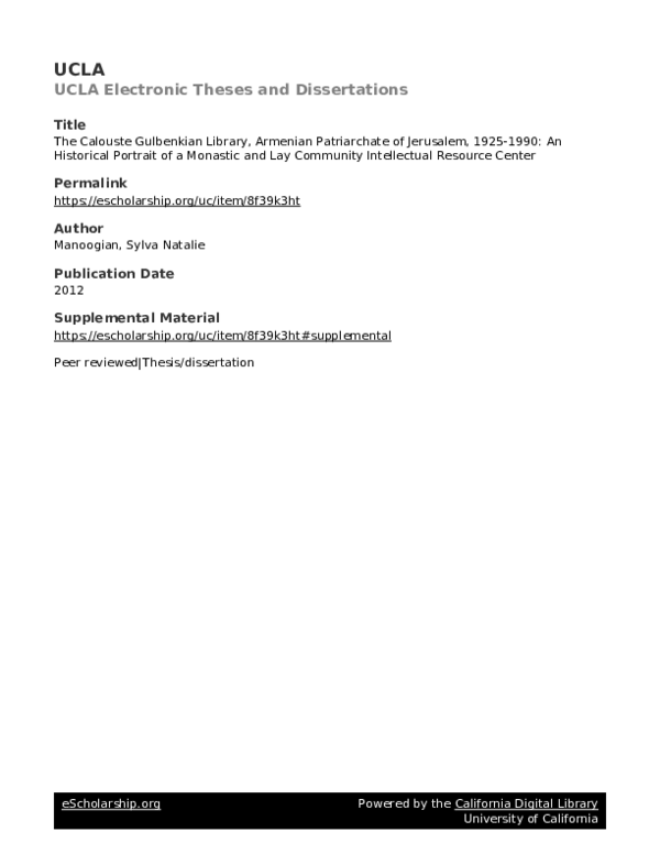 (PDF) Calouste Gulbenkian Library: 1925-1990 History