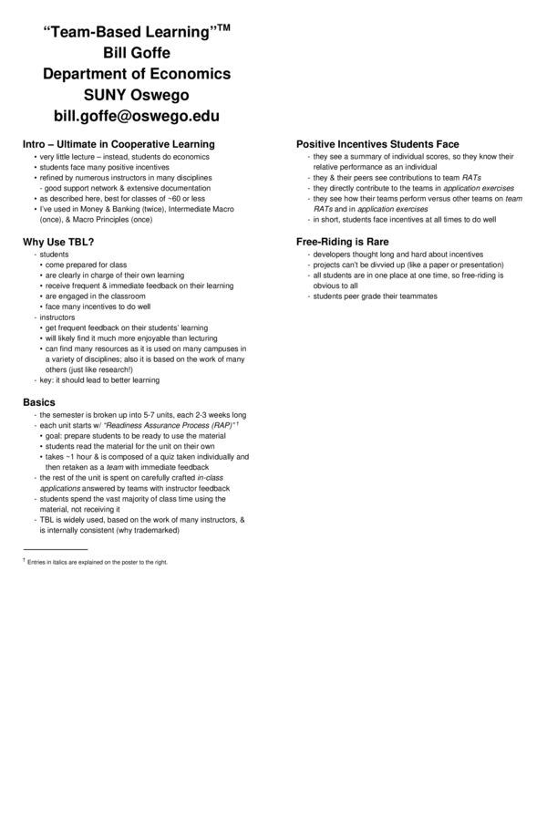 (PDF) Team-based learning