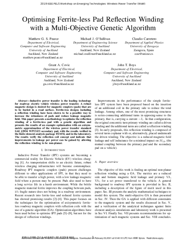 (PDF) Optimising Ferrite-less Pad Reflection Winding with a Multi ...