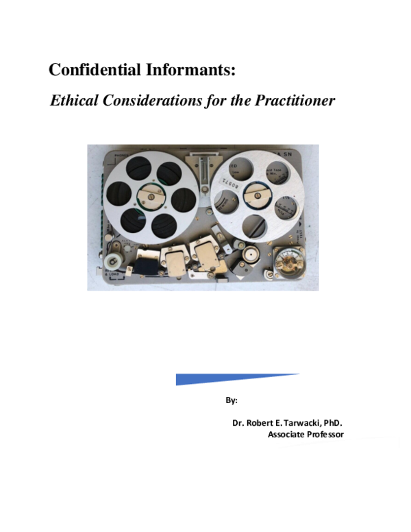 (PDF) Confidential Informants