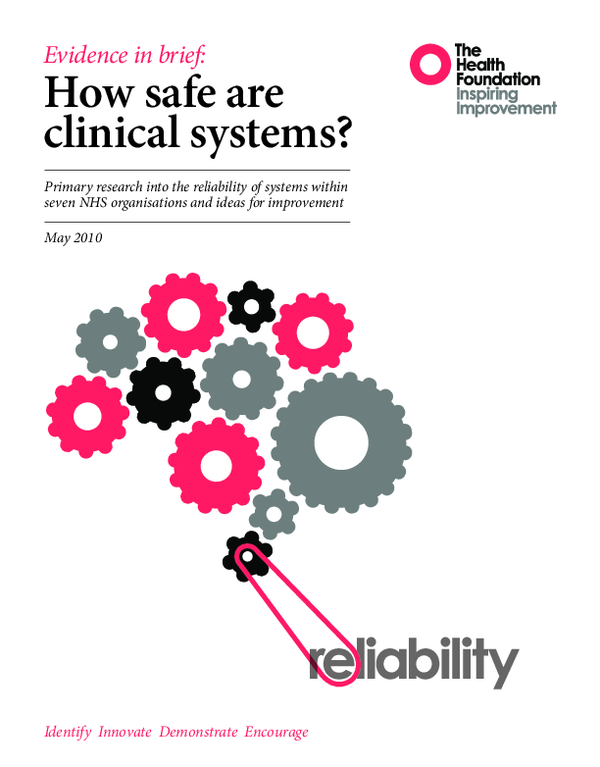 (PDF) Evidence in brief : How safe are clinical systems