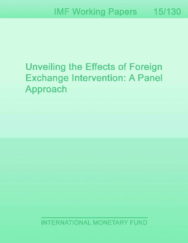 (PDF) Unveiling the Effects of Foreign Exchange Intervention: A Panel ...