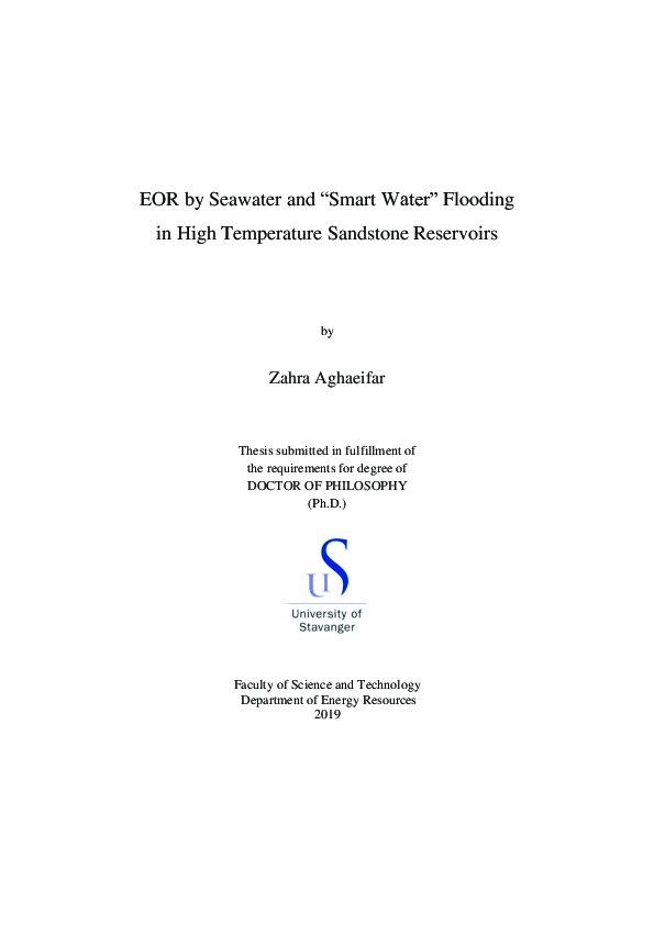 (PDF) EOR by Seawater and “Smart Water” Flooding in High Temperature ...