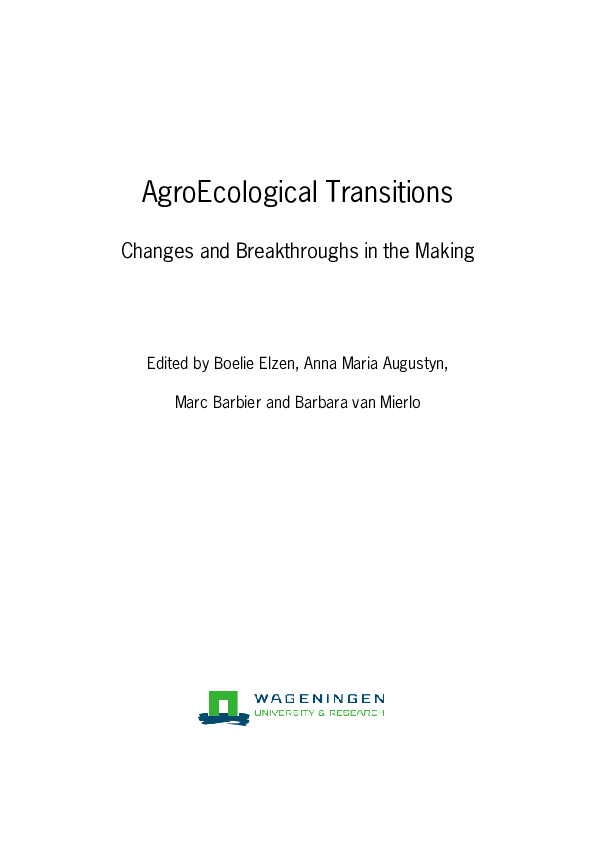 (PDF) Conclusion: a Curiosity Cabinet of Agro-Ecological Transition Studies