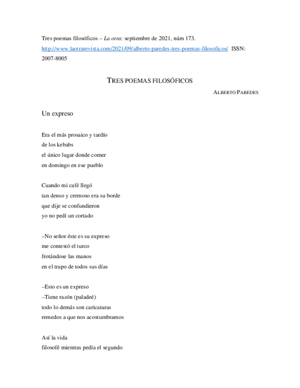 (PDF) Tres poemas filosóficos
