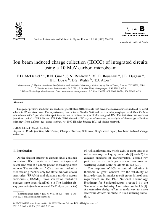 (PDF) Ion beam induced charge collection (IBICC) of integrated circuits ...