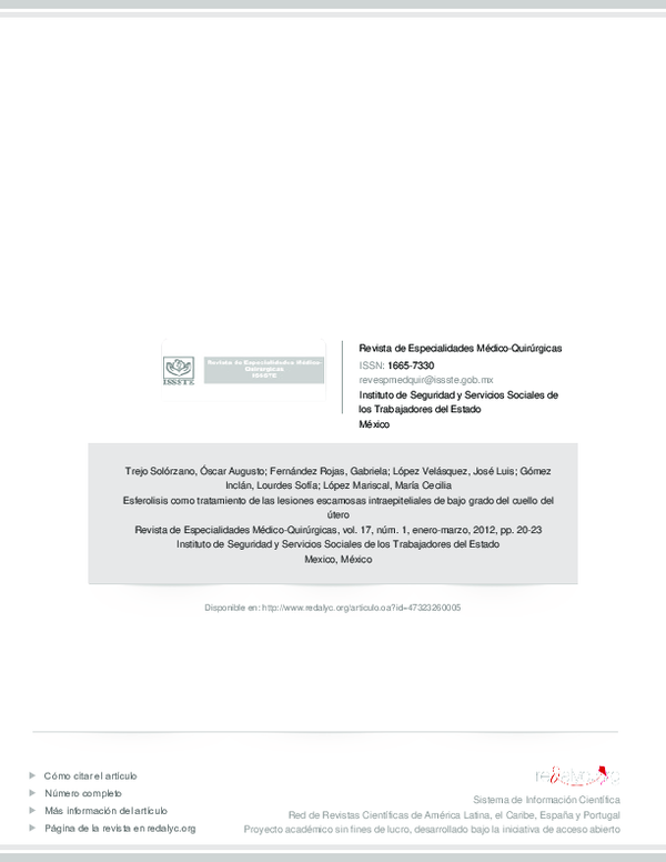 (PDF) Esferolisis como tratamiento de las lesiones escamosas ...