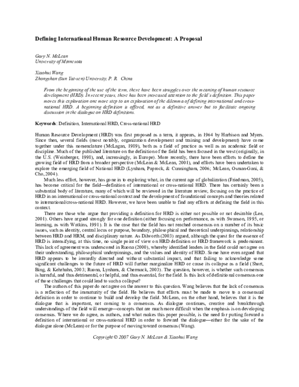 (PDF) Foundations of Human Resource Development, by Richard A.Swanson ...