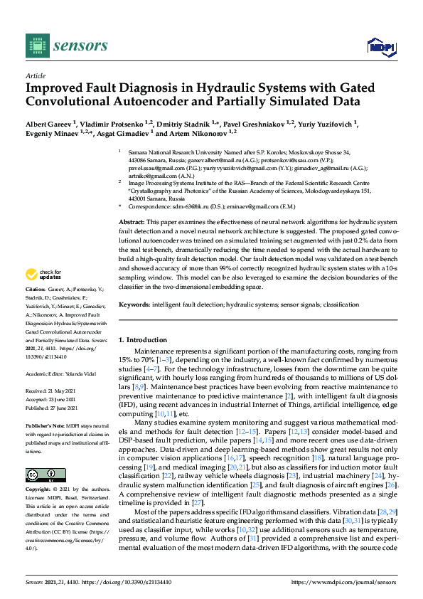 (PDF) Improved Fault Diagnosis in Hydraulic Systems with Gated ...