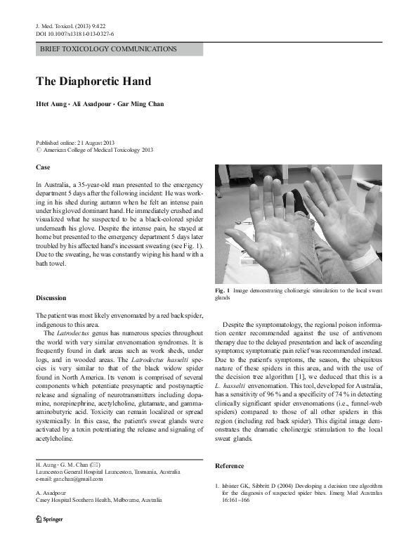 (PDF) The Diaphoretic Hand