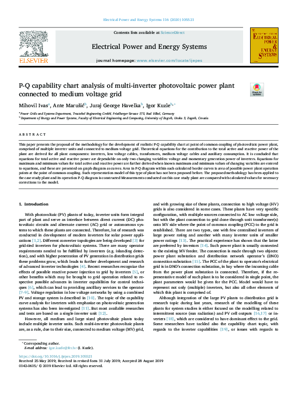 (PDF) P-Q capability chart analysis of multi-inverter photovoltaic ...