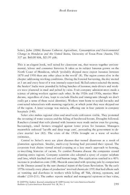 (PDF) Banana Cultures: Agriculture, Consumption and Environmental ...