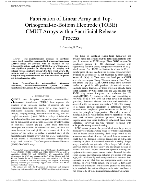Pdf Fabrication Of Linear Array And Top Orthogonal To Bottom