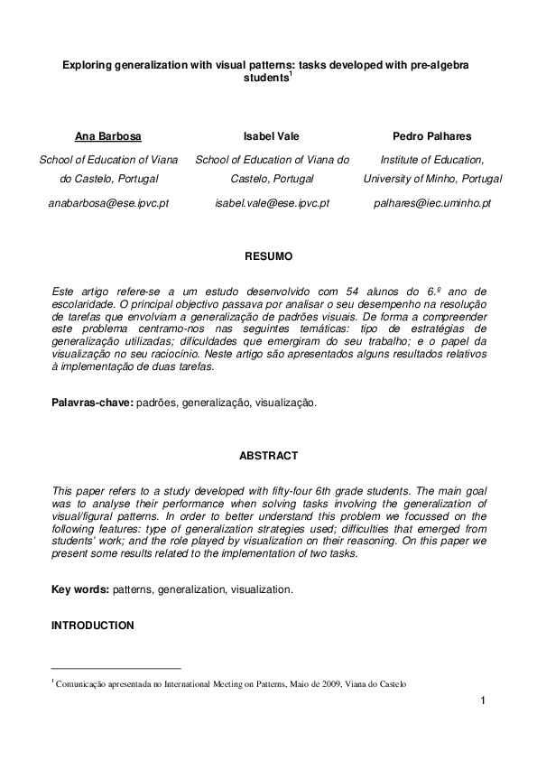 (PDF) [PDF]1 Exploring generalization with visual patterns: tasks