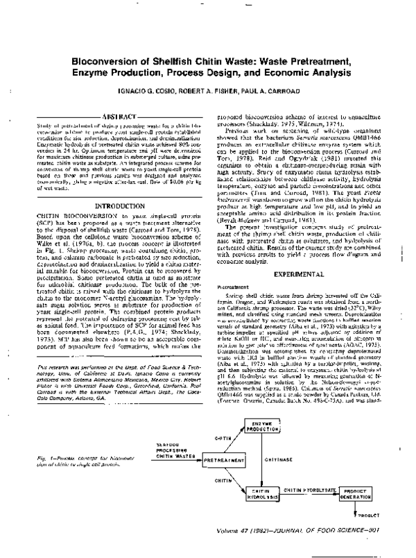 (PDF) Bioconversion of Shellfish Chitin Waste: Waste Pretreatment ...