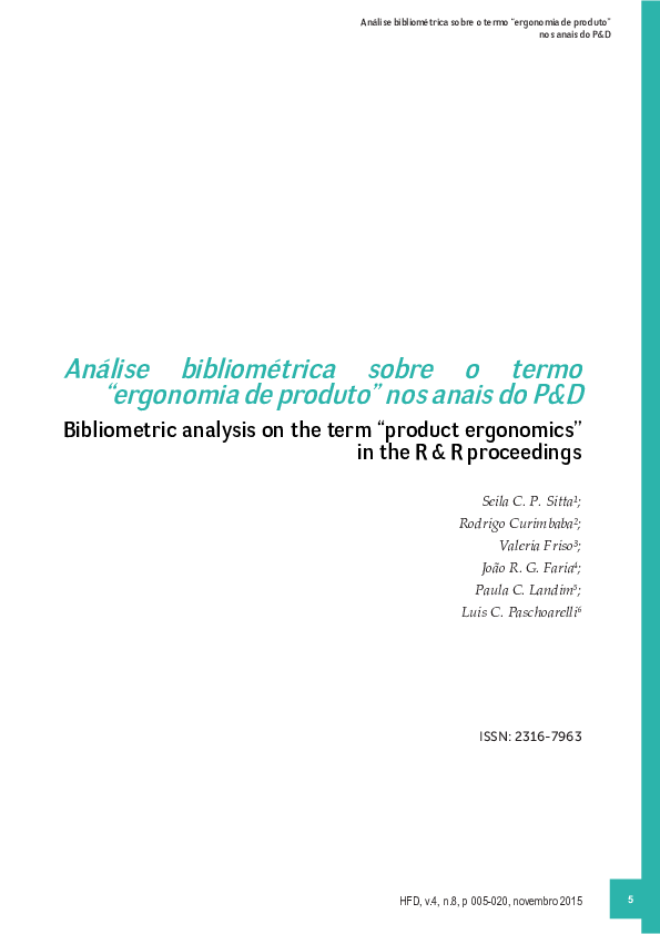 (PDF) Bibliometric analysis on the term "product ergonomics" in the R ...