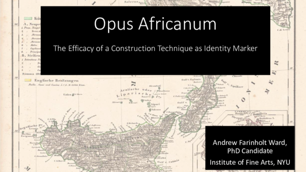 (PDF) 2014. "Opus Africanum: The Efficacy of a Construction Technique ...